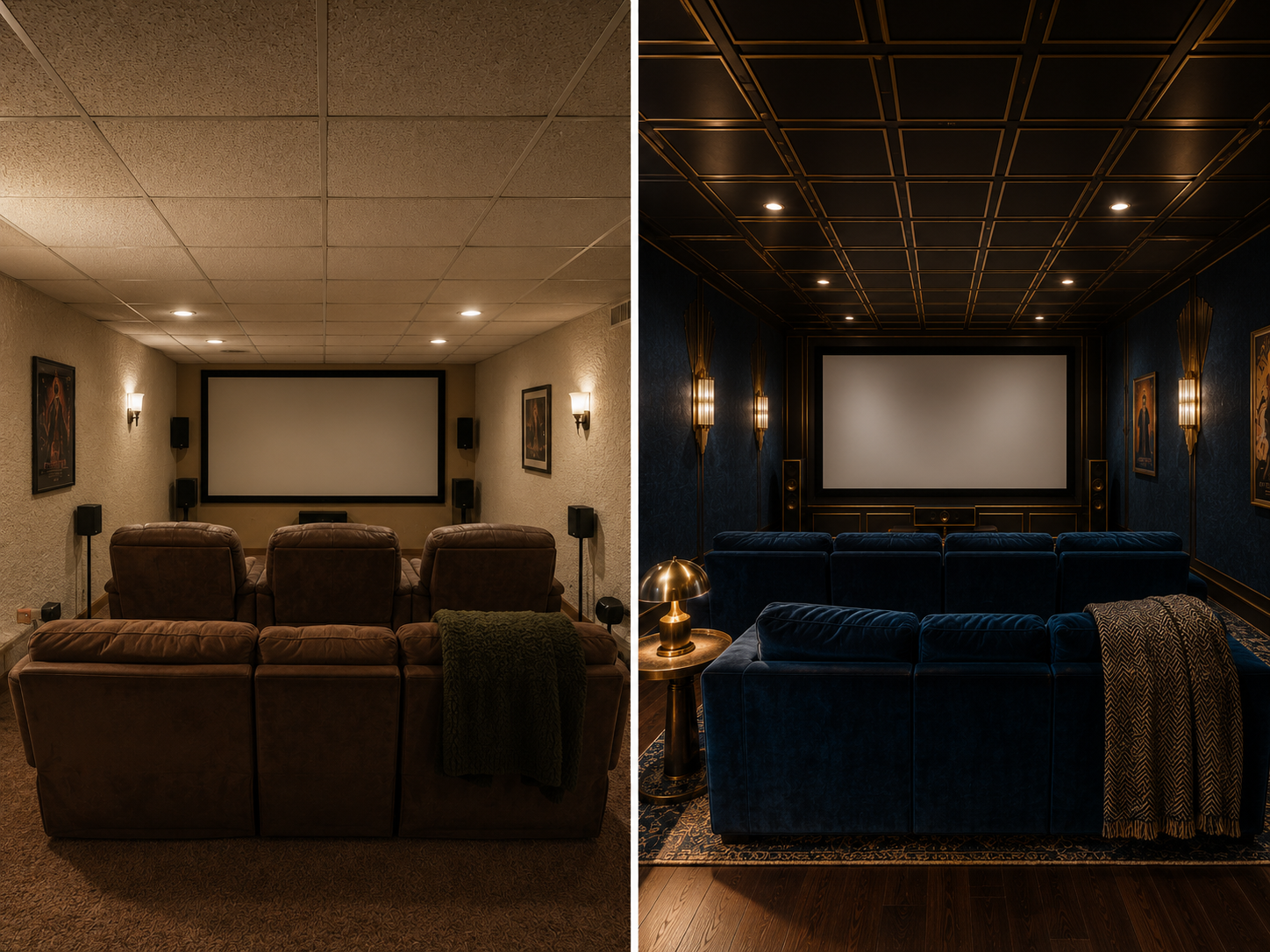 Drop Ceiling Makeover: Before and After Ideas